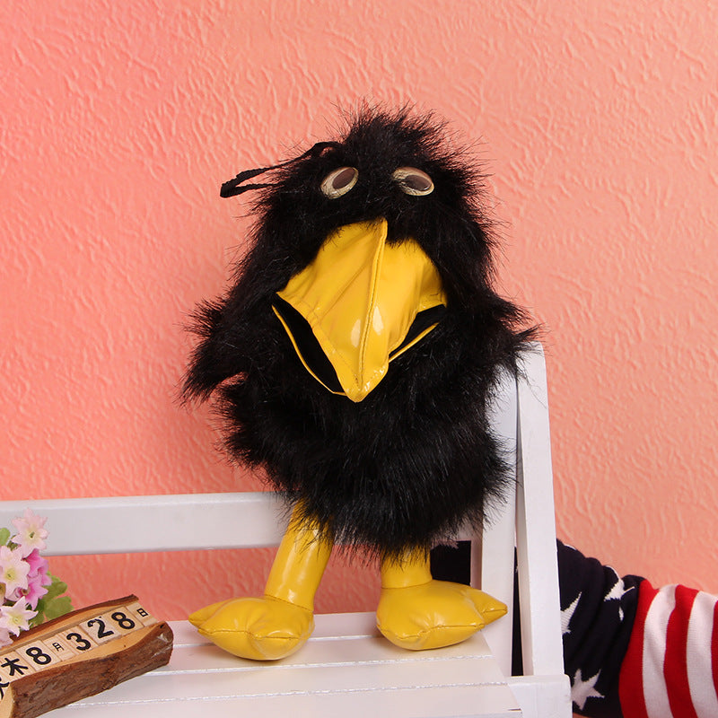 Super Cute Crow Hand Puppet Plush Toy Baby Birthday Gift Storytelling ...